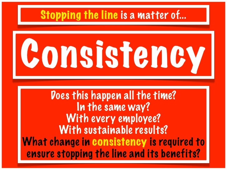 Stop the line: 5 c's for improving processes
