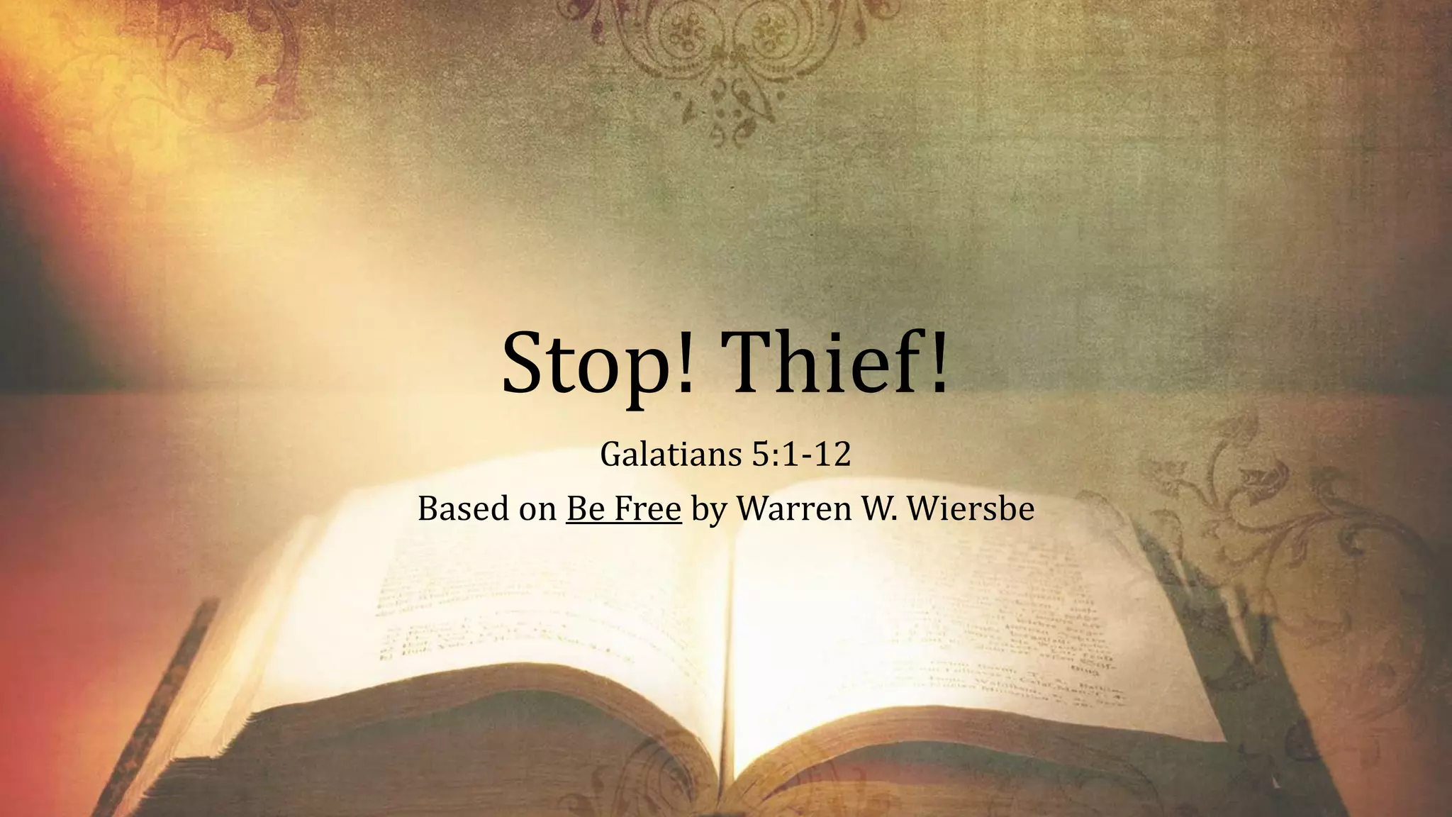 Stop! Thief! | PPT