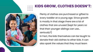Stop throwing your old clothes and start donating | PPTX