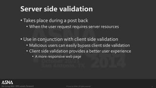 Stop validating user input like a rookie | PPT