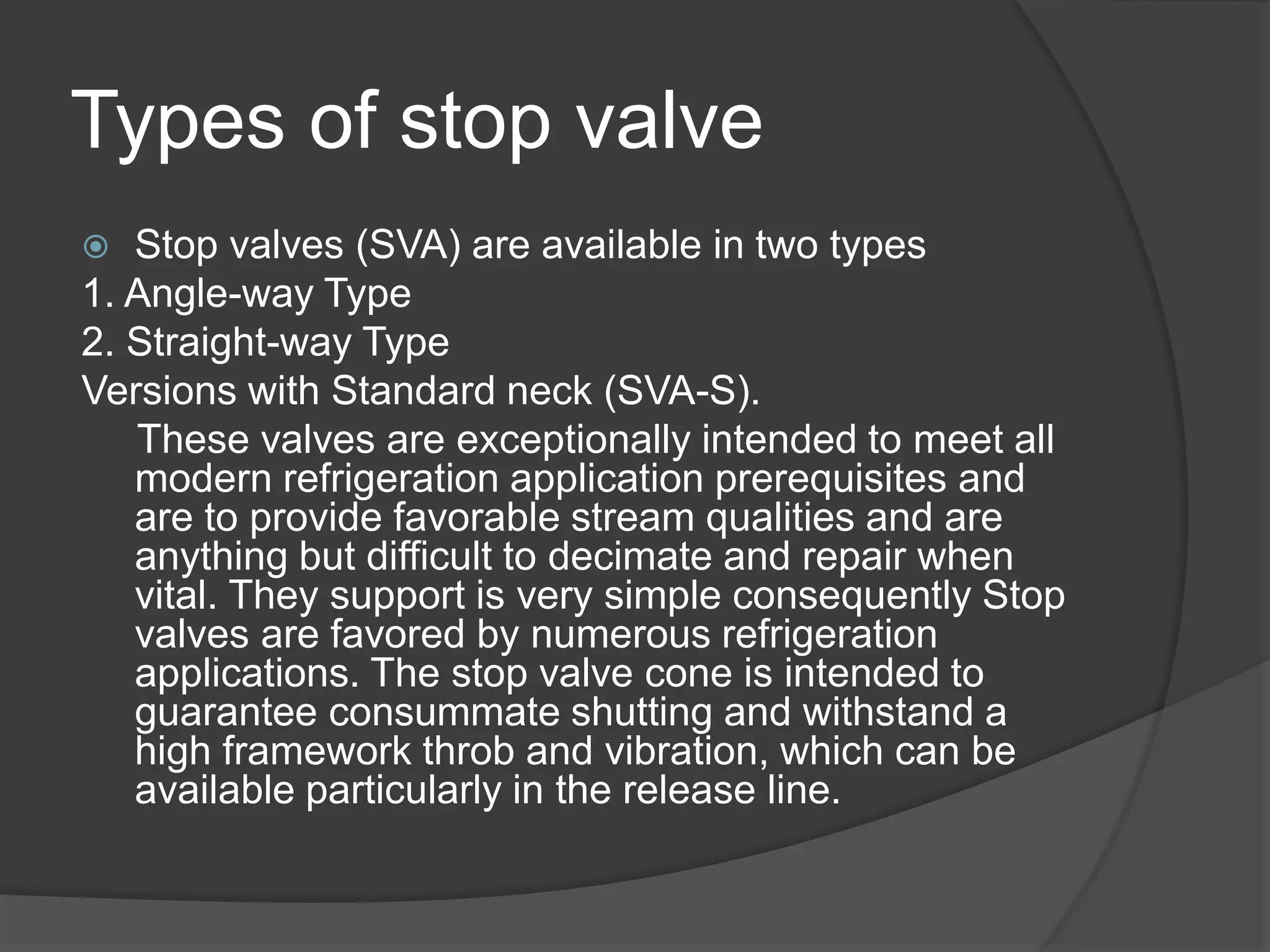 Stop Valve-Types and Working | PPTX