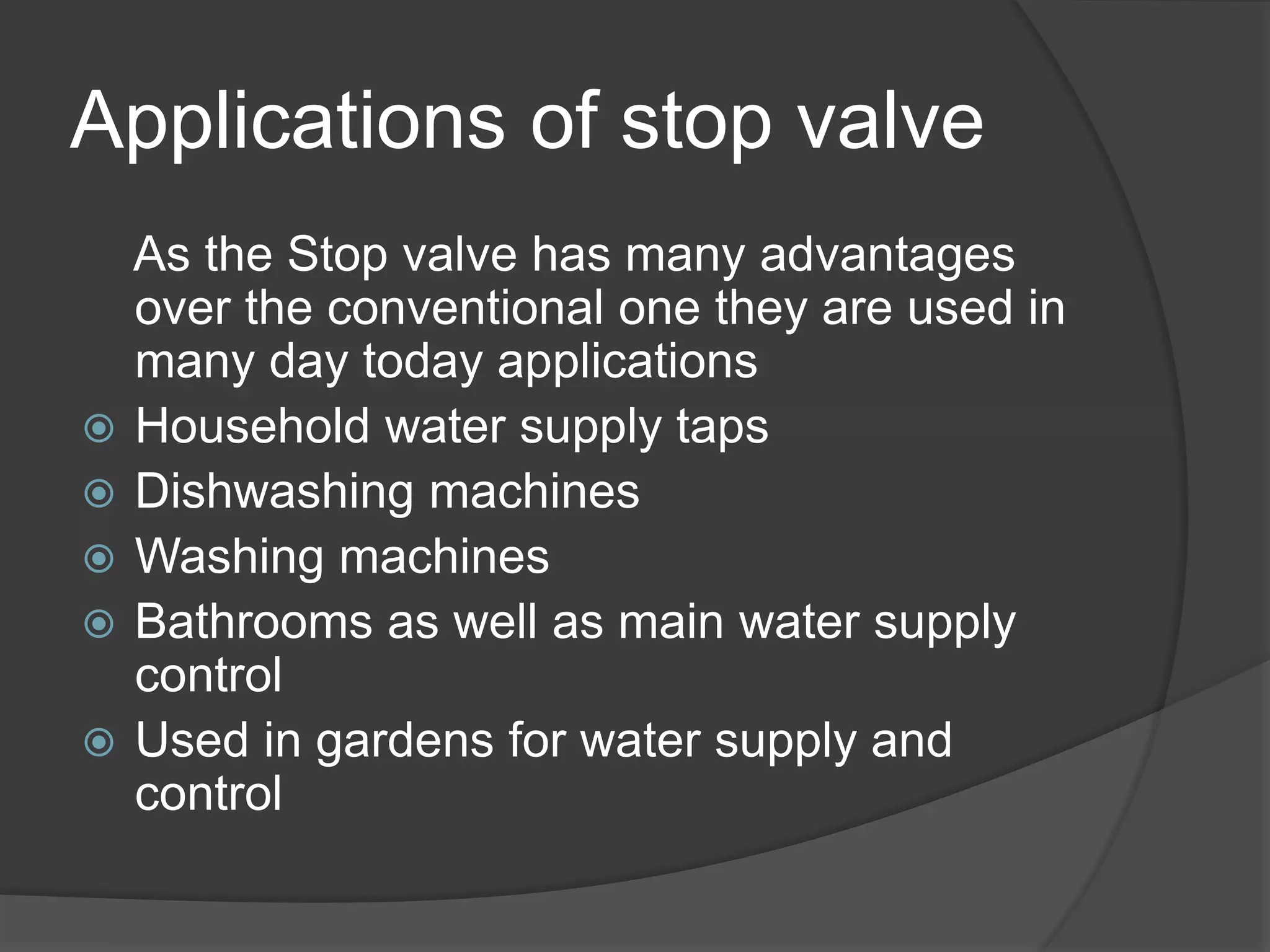 Stop Valve-Types and Working | PPTX
