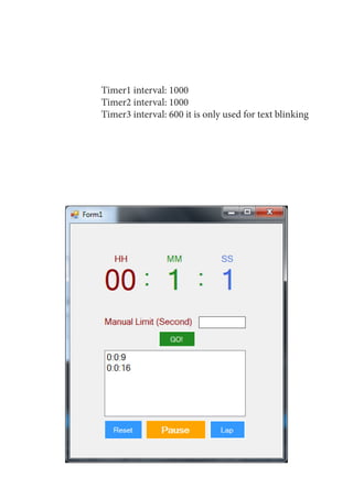 Stop watch and array | PDF