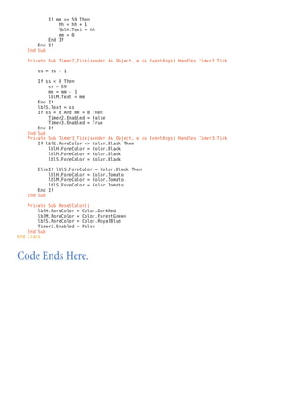 Stop watch and array | PDF