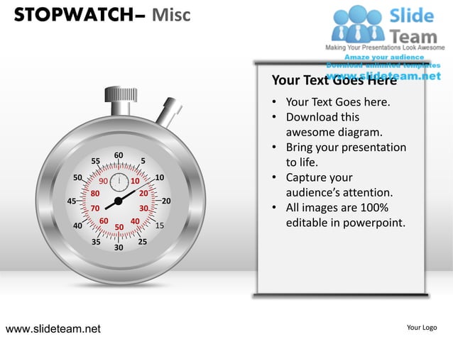 Stopwatch countdown race measure misc powerpoint ppt slides. | PDF