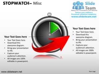 Stopwatch countdown race measure misc powerpoint ppt slides. | PDF