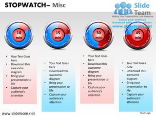 Stopwatch countdown race measure misc powerpoint ppt slides. | PDF