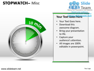 Stopwatch countdown race measure misc powerpoint ppt slides. | PDF