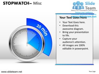Stopwatch countdown race measure misc powerpoint ppt slides. | PDF