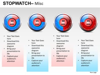 Stopwatch misc powerpoint presentation templates | PPT