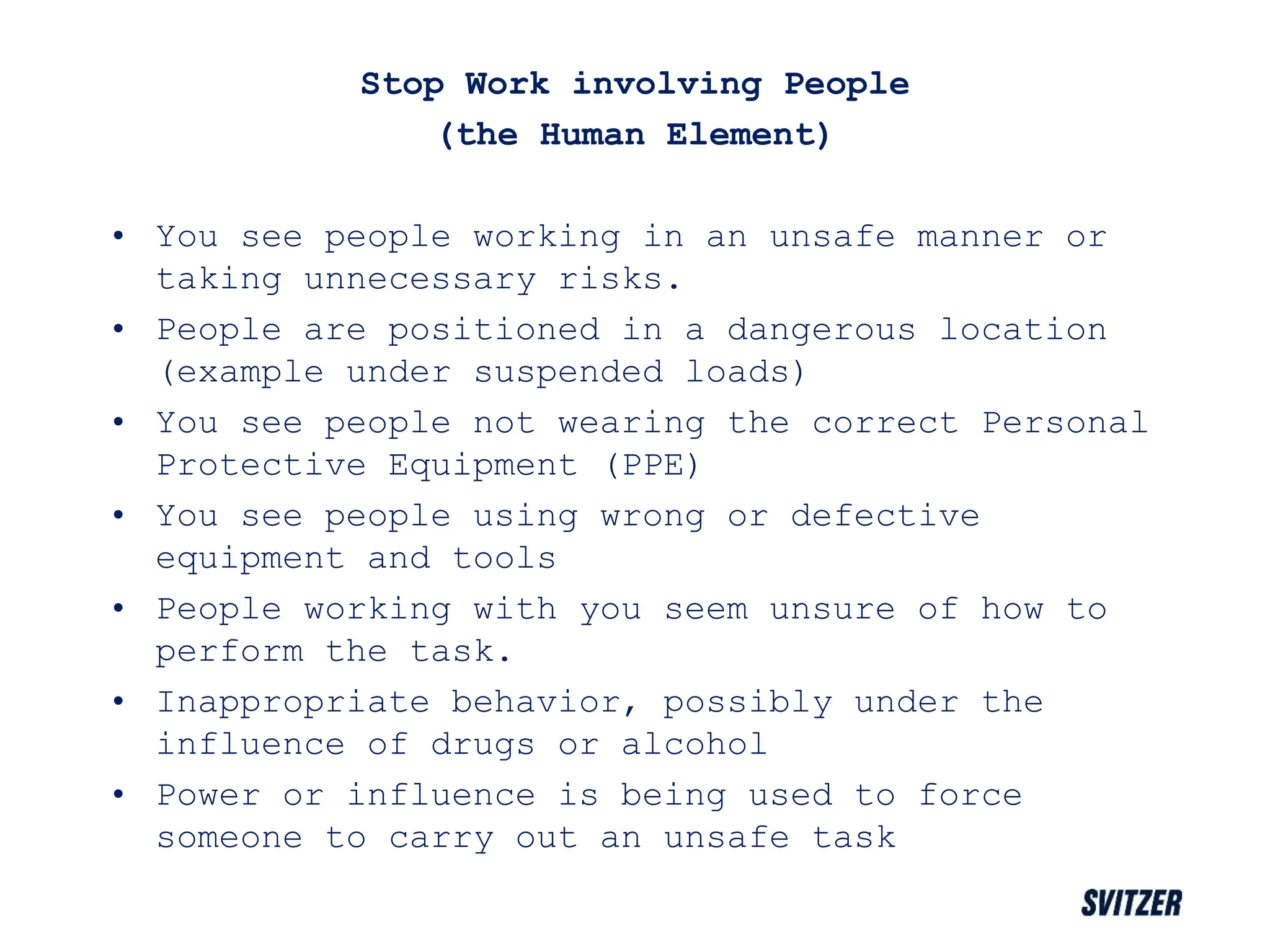 Stop Work Authority Power Point Presentation | PPTX