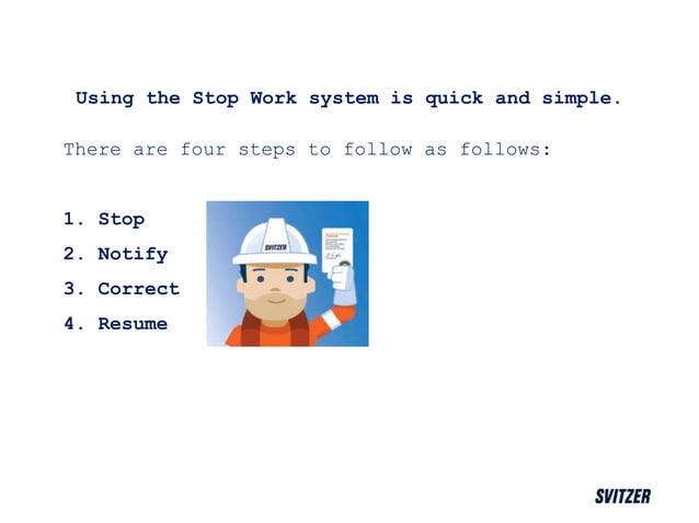 Stop Work Authority Power Point Presentation | PPTX