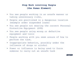 Stop Work Authority Power Point Presentation | PPTX