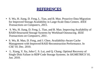 Storage availibility in large scale data centers | PPT