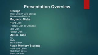 Storage devices | PPTX