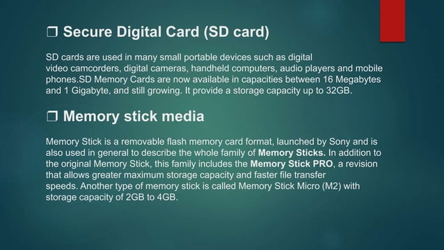 Storage devices | PPTX