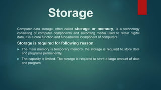 Storage devices | PPTX