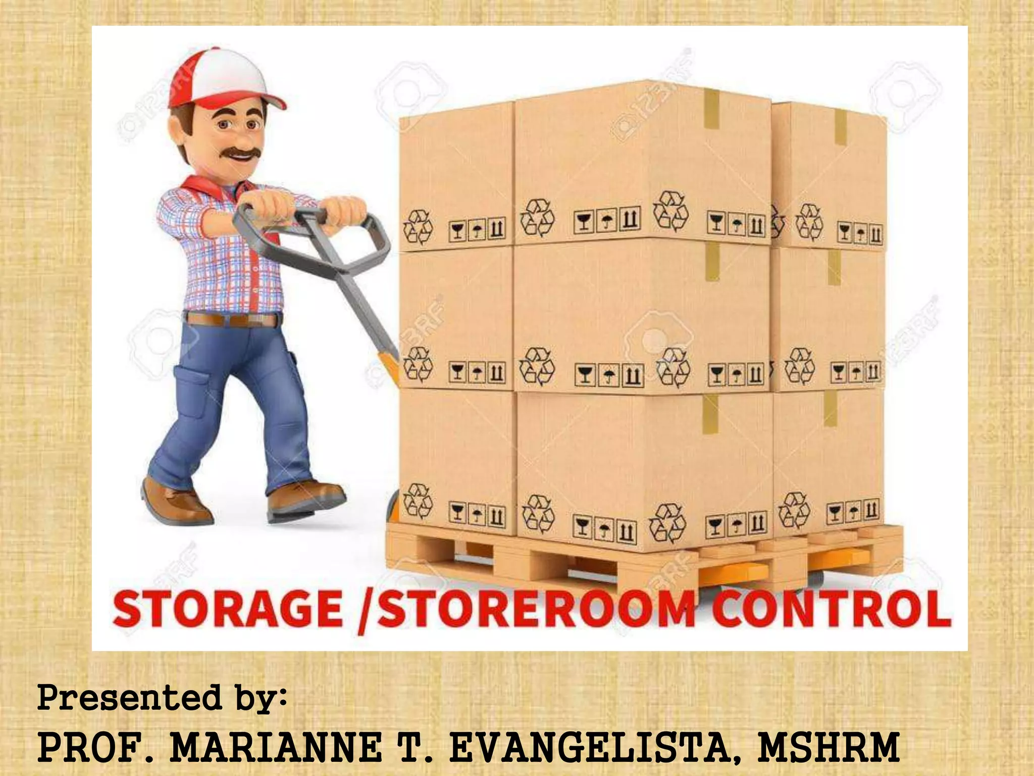 STORAGE / STOREROOM CONTROL | PPTX