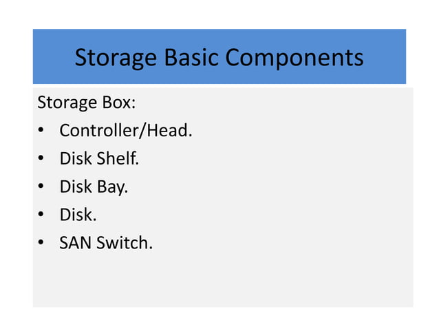 Storage Basics | PPTX | Data Storage and Warehousing | Computing
