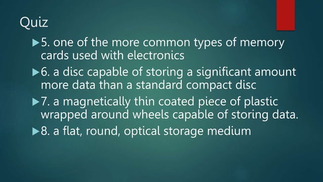 STORAGE-DEVICES PowerPoint presentation .pptx | Data Storage and Warehousing | Computing