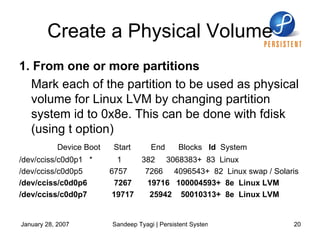 Storage Management using LVM | PPT
