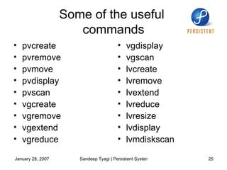 Storage Management using LVM | PPT