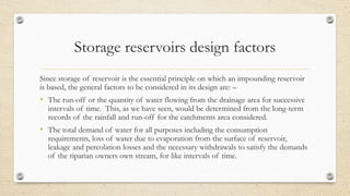 Storage and distribution reservoirs | PPTX