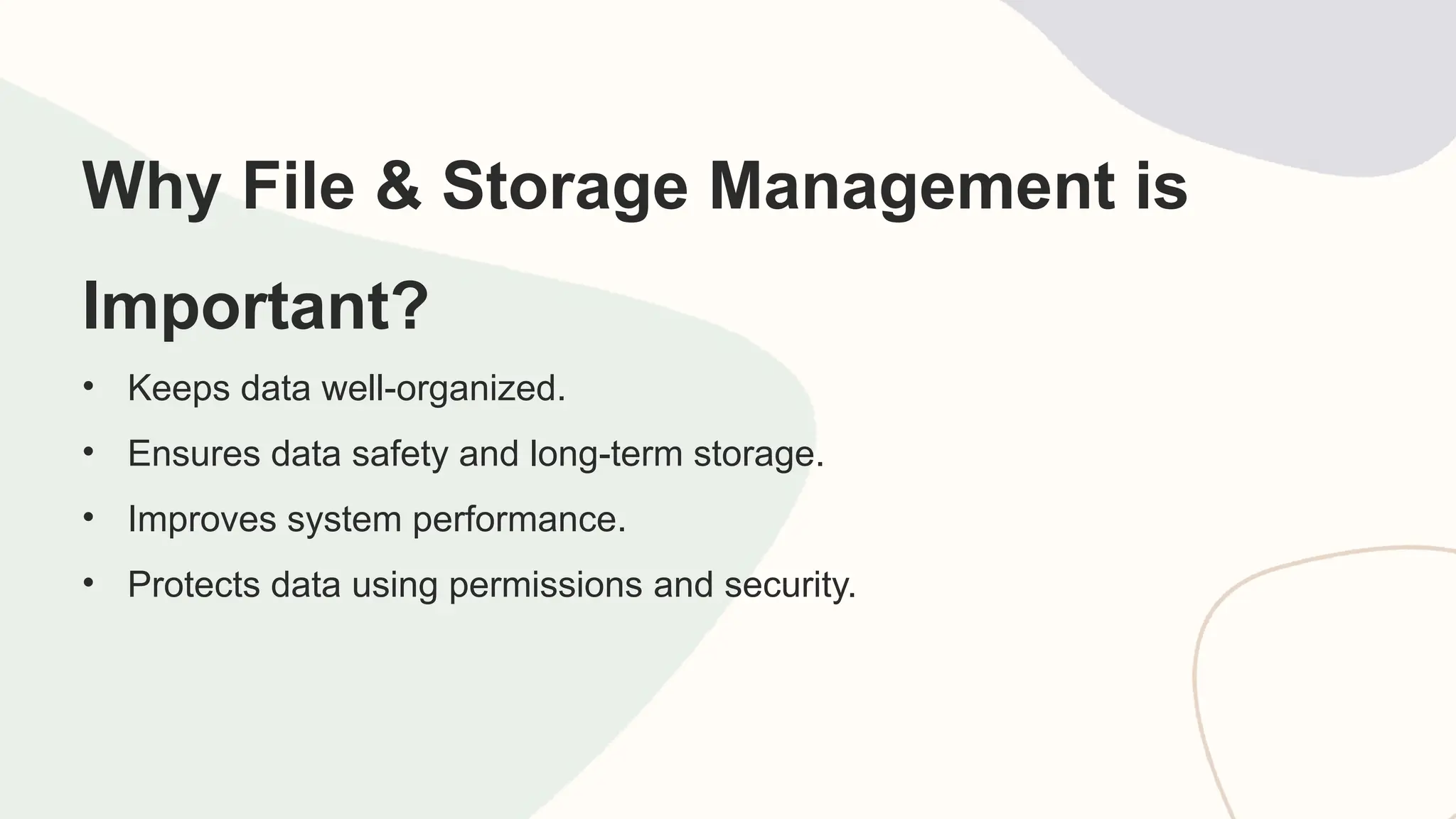 Storage and file management.pptx for the help of students | PPTX
