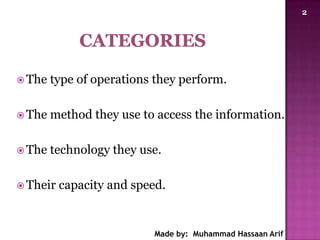 Storage and memory devices | PPT