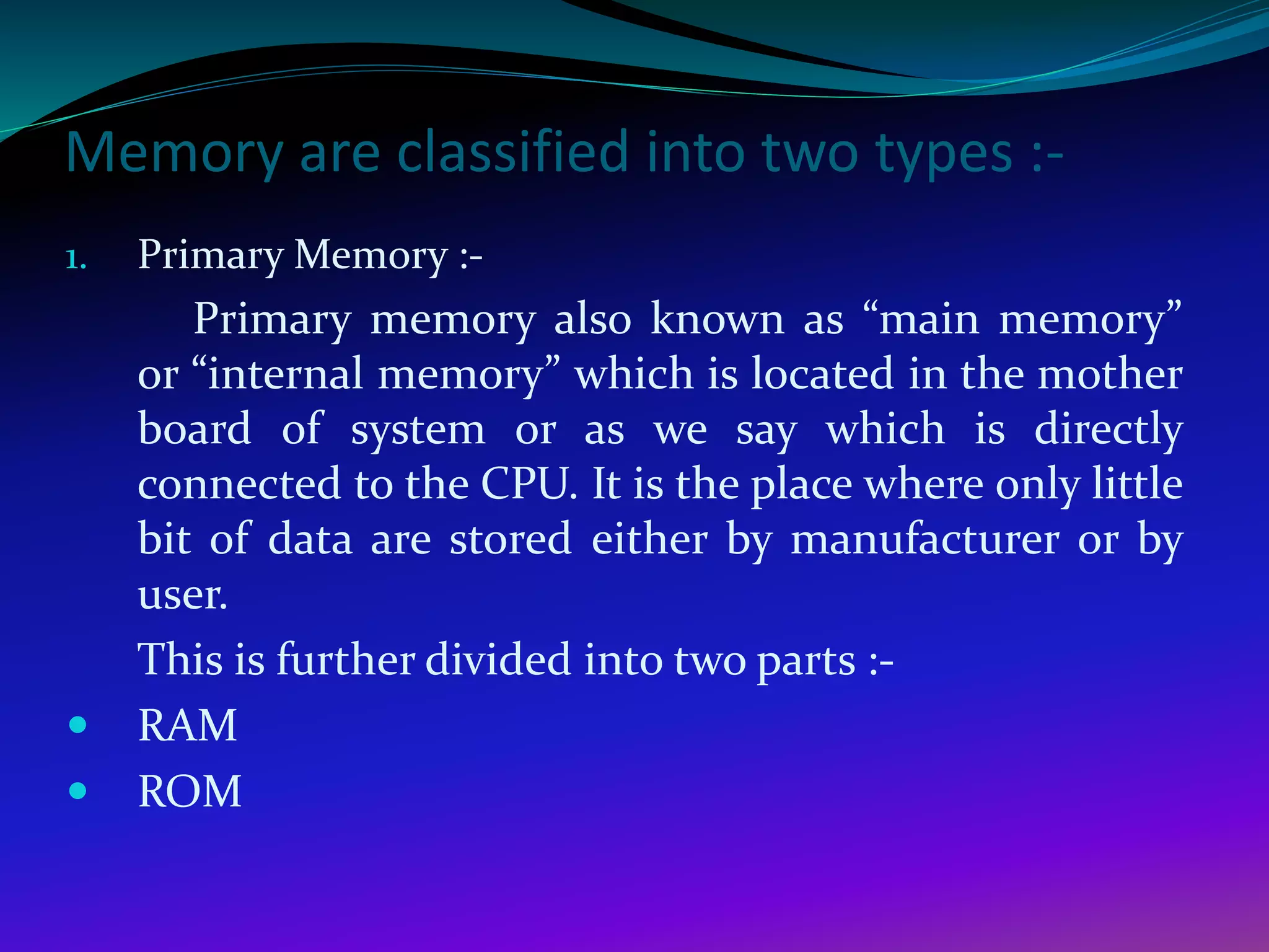 Storage and memory devices grade 4 | PPTX