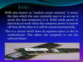 Storage and memory devices grade 4 | PPTX