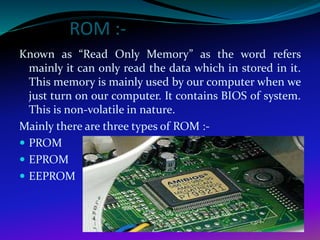 Storage and memory devices grade 4 | PPTX