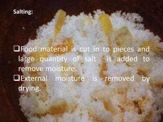 Storage and preservation of food | PPTX