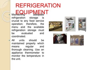 Storage and Service Equipment in the Kitchen | PPTX