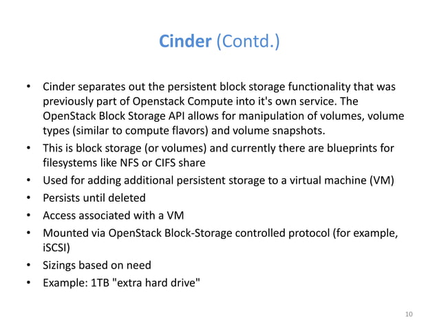 Storage as a service and OpenStack Cinder | PPT