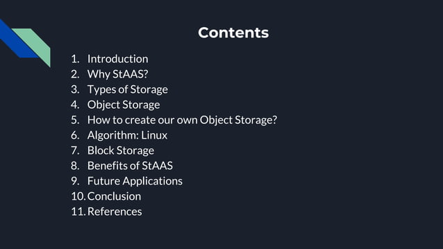 Storage As A Service (StAAS) | PPTX | Cloud Computing | Internet