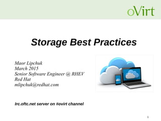 Storage best practices | ODP
