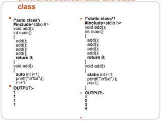Storage class | PPTX