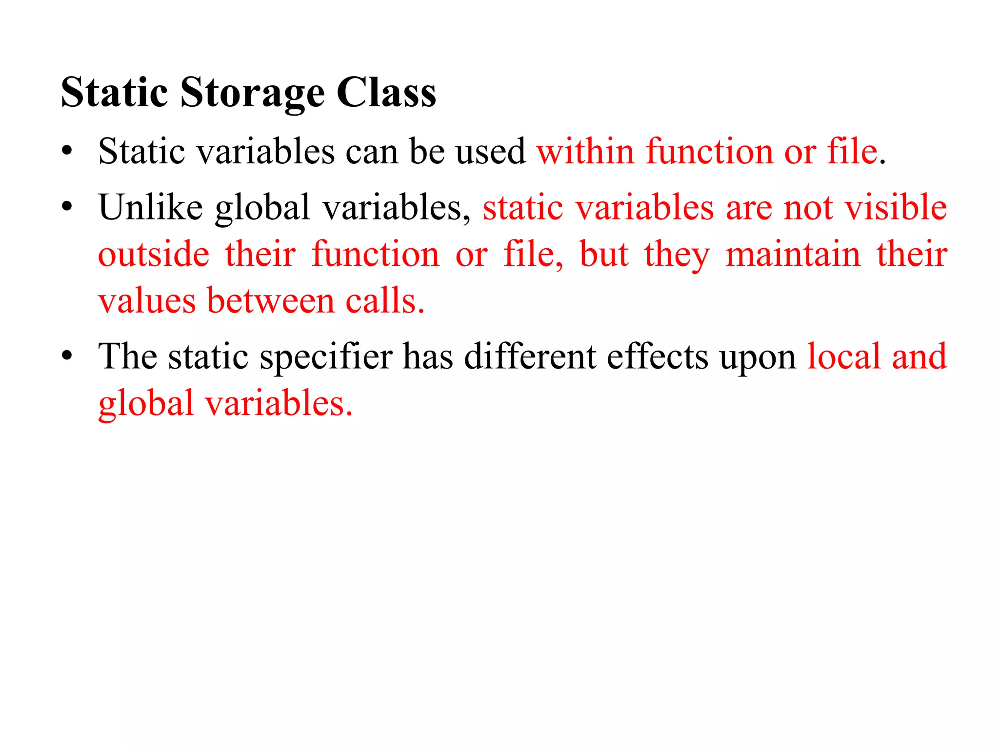 Storage class | PPTX