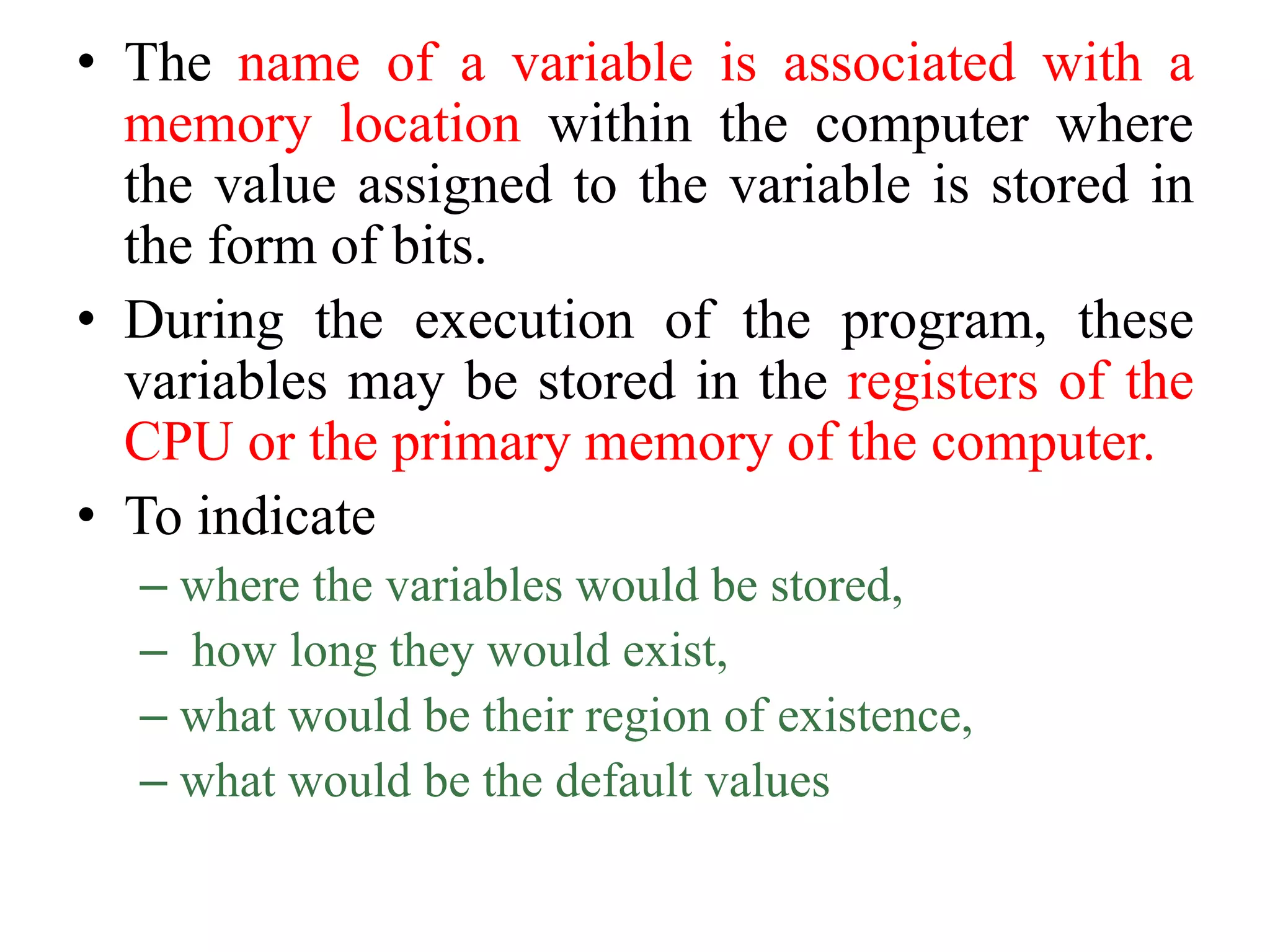 Storage class | PPTX