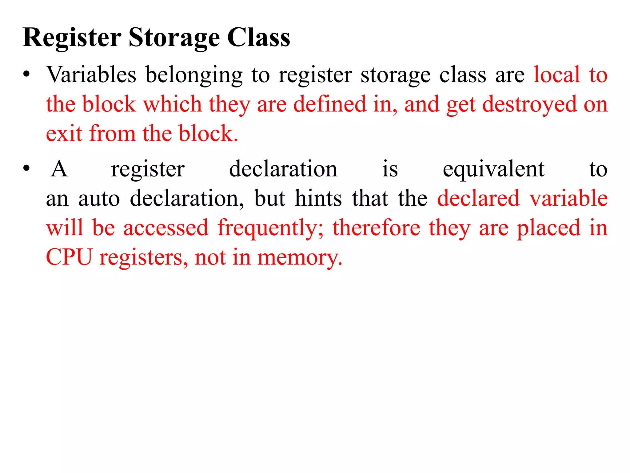 Storage class | PPTX