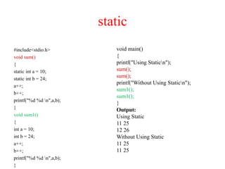 Storage class | PPTX