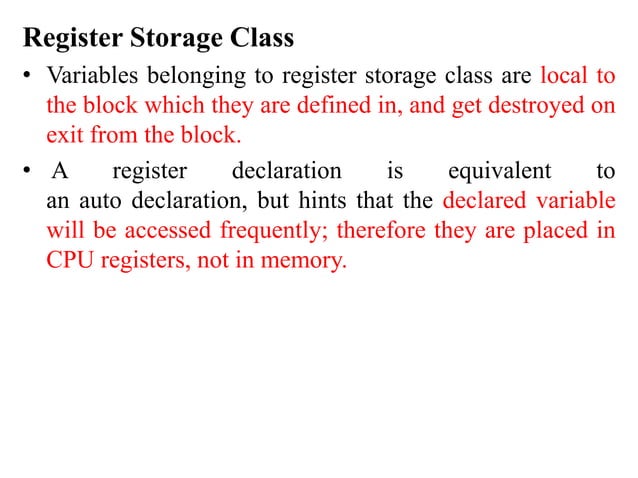 Storage class | PPTX