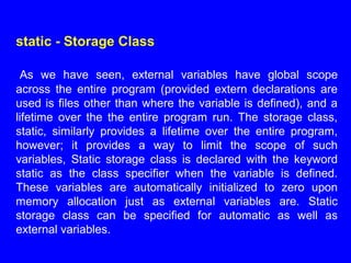 Storage classes | PPT