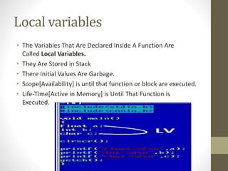 Storage classes | PPT