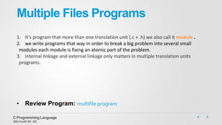 Storage classes, linkage & memory management | PPT