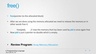 Storage classes, linkage & memory management | PPT