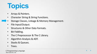 Storage classes, linkage & memory management | PPT