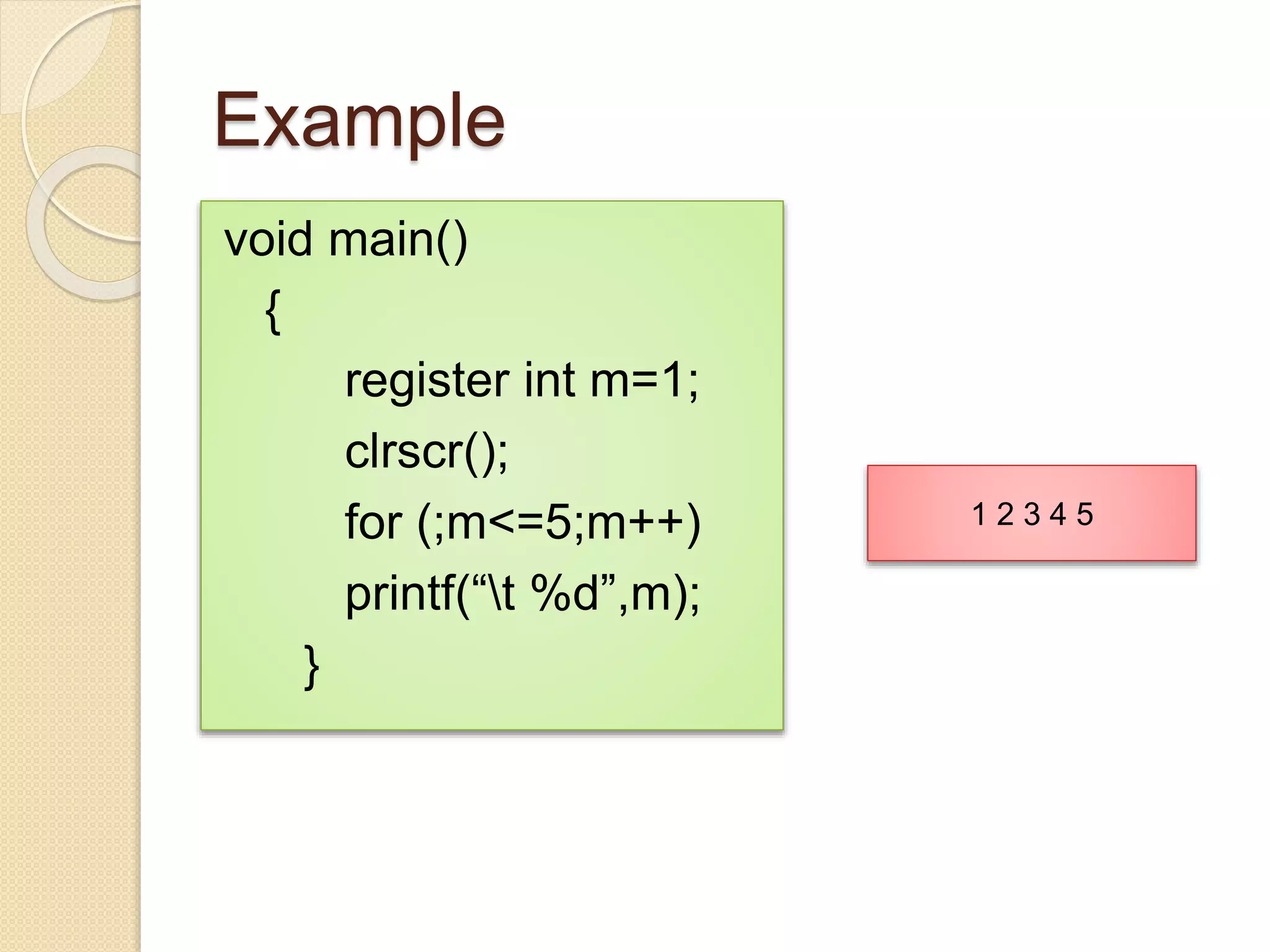 Storage classes in c language | PPTX