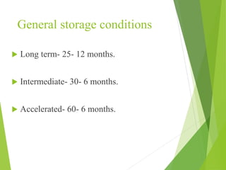 Storage conditions for excipients | PPTX